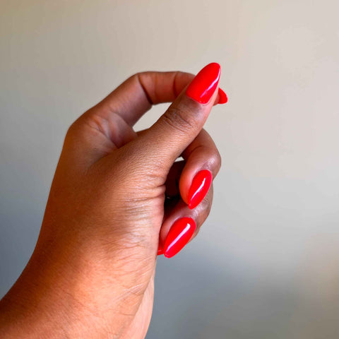 Hard To Get Bright Red Nail Powder | Red Nail Designs | GLAMRDiP