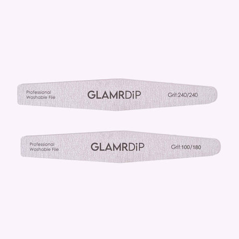 Pro File Set 100/180 & 240 | Essential Nail Filing Combo | GLAMRDiP