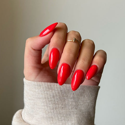 Hard To Get Bright Red Nail Powder | Red Nail Designs | GLAMRDiP